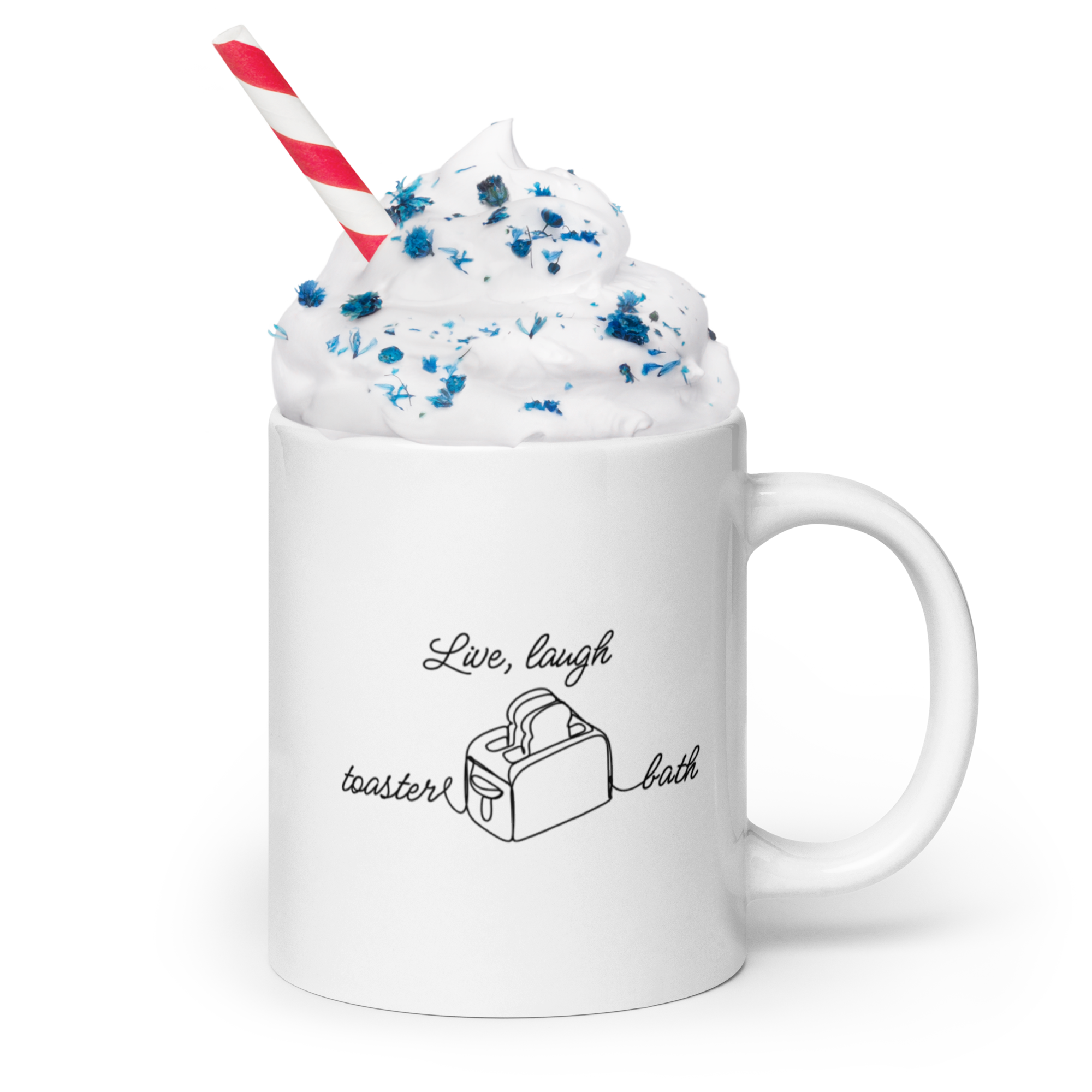 🍞 Live, laugh, toaster bath mug 🛁 (BOBI) – Shop.Pronouns.Page